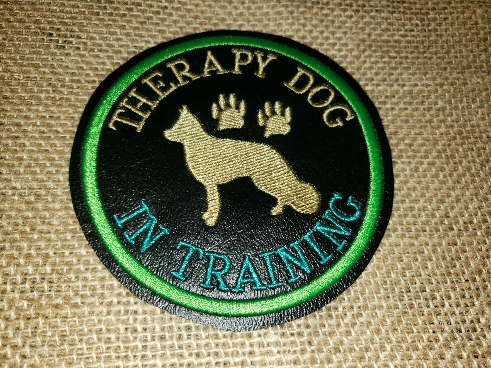 Therapy Dog in Training Patch, Patches for Vests Capes on black | eBay