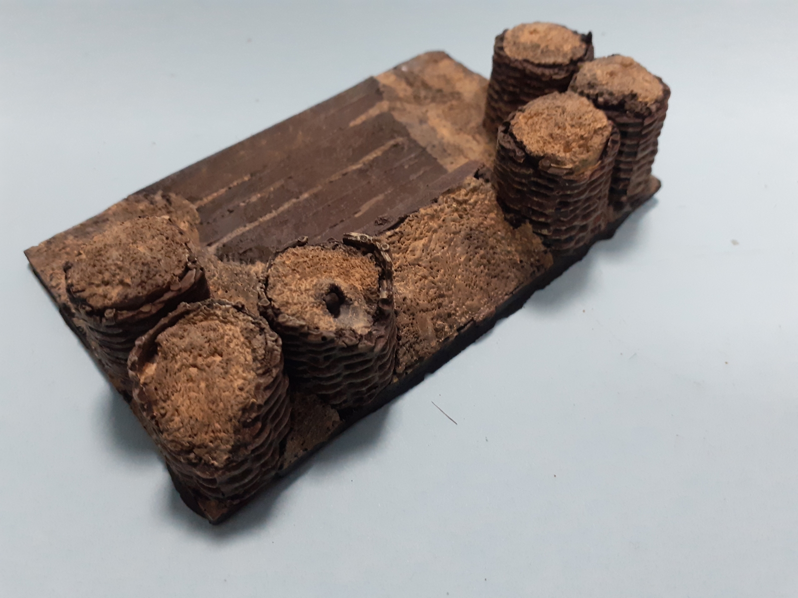 Wargaming Warhammer 28mm Wicker Gabion Gun emplacement battlefield ...