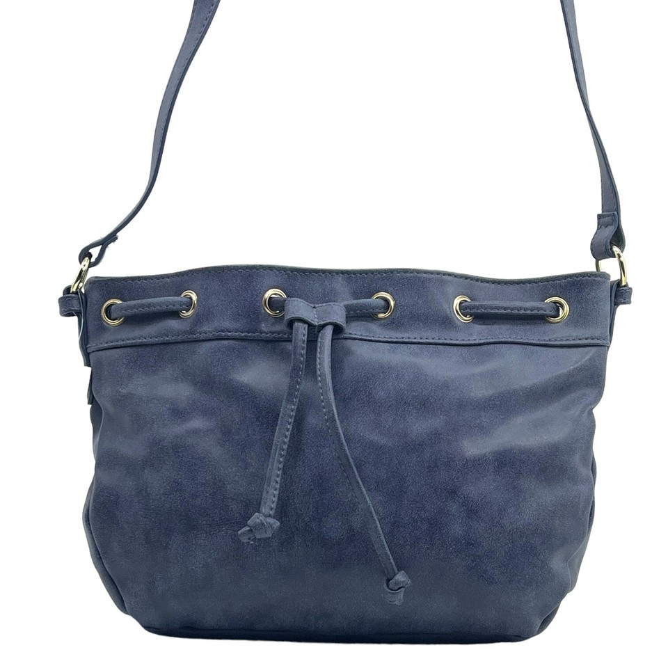OLIVIA MILLER Medium Vegan Leather Hobo Bag Shoulder Bag Handbag Purse BLUE NWT | eBay