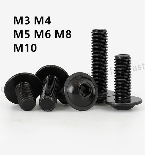 M3 M4 M5 M6 M8 M10SOCKET FLANGE BUTTON Head Screw -10.9 HIGH TENSILE ...
