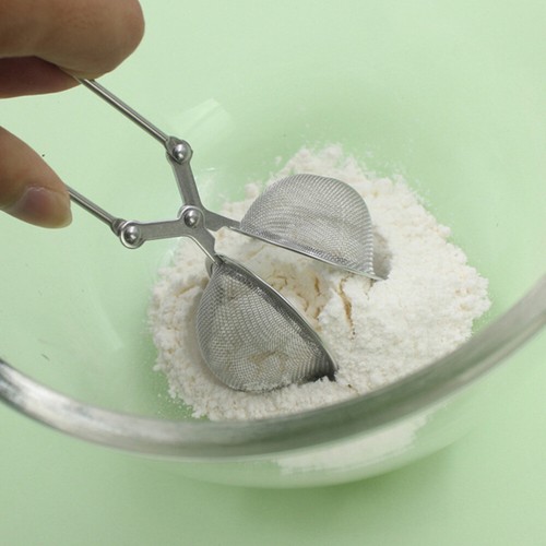 2 Pcs icing sugar duster powder mesh sieve sugar dusting wand Flour ...