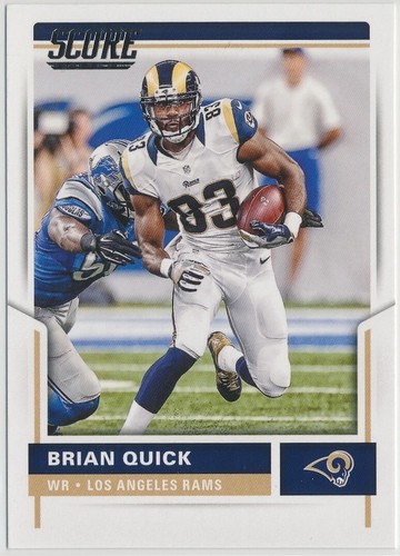 Brian Quick 2017 Panini Score Football #43 Los Angeles Rams | eBay