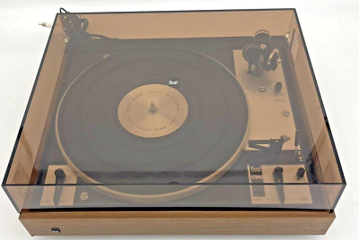 Vintage German Dual 601 T 550 Turntable Record Player w/ Dust Cover AS ...