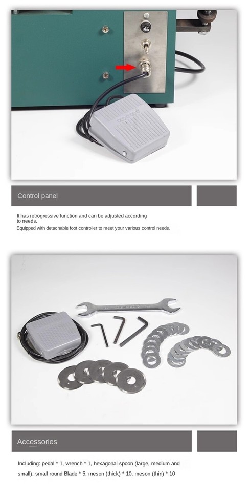 220V High Quality Double Head Leather Machine Belt Cutter Strap Cutting ...