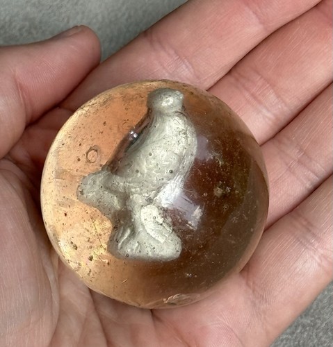 Large 2" Antique German Sulfide Bird Marble | eBay