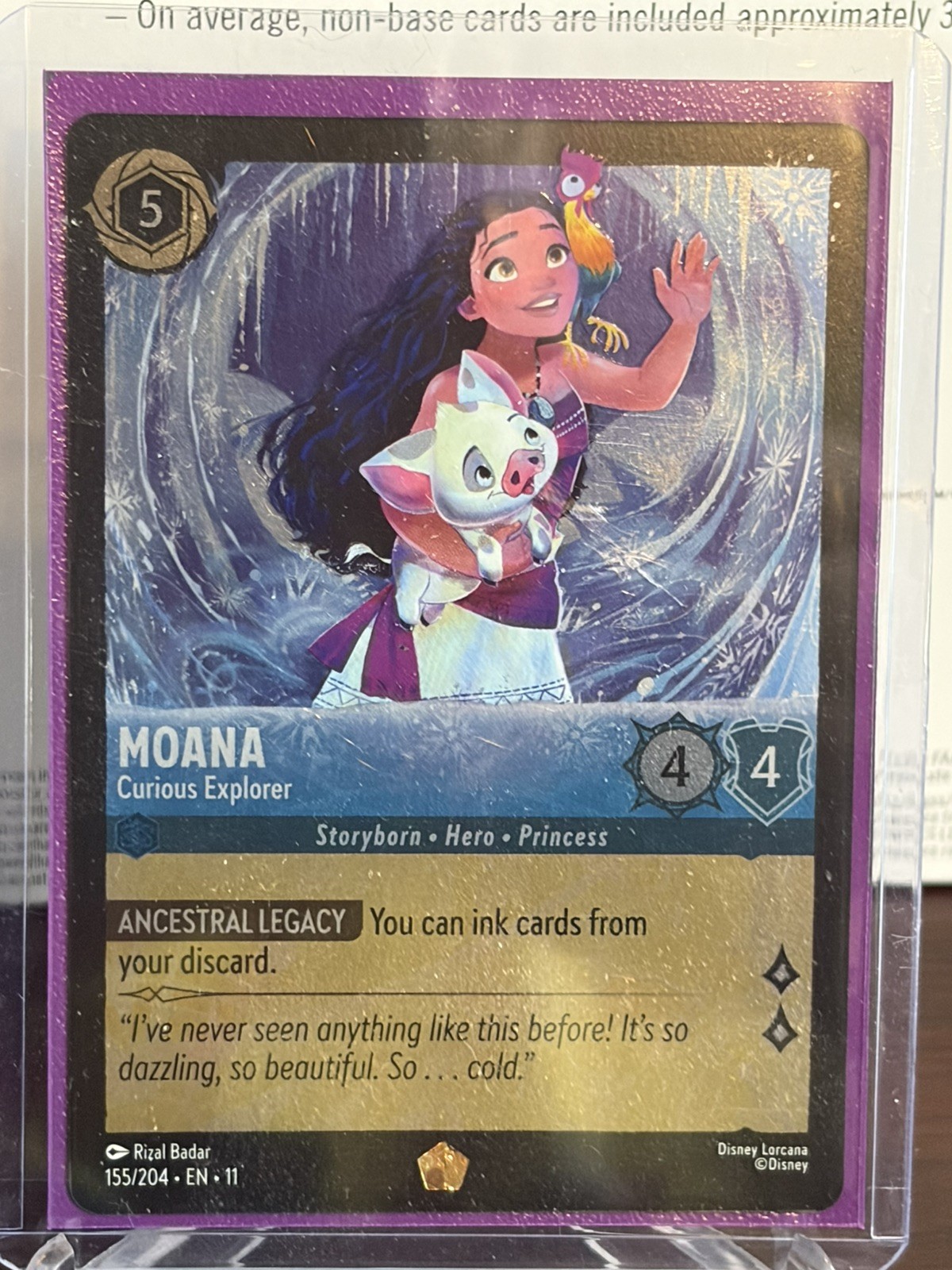 Moana - Curious Explorer 2026 Winterspell #155/204 Cold Foil Price ...