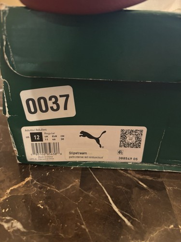 Puma Slipstream Lace Up Mens Size 12 White Intense Red Sneakers Shoes ...