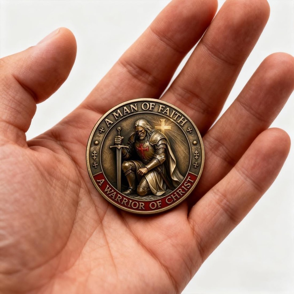 A Man of Faith-A Warrior of Christ Commemorative Coin,Jesus Challenge ...