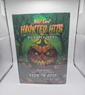 Wild Card Haunted Hits Monster Hunt 2025 Multi-Sport Box Premium Auto 5 ...