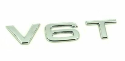 AUDI A4 A5 A6 A7 Q5 Q7 Front Wing Chrome Badge Emblem V6T Genuine ...