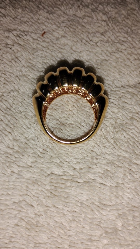 vintage SETA gold plate over bronze fashion ring size 7 | eBay