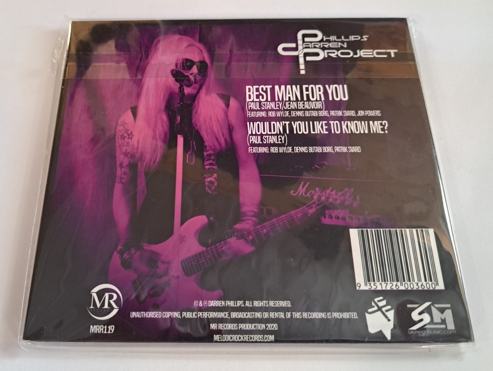 Darren Phillips Project Best Man For You New CD Digipak Paul Stanley ...
