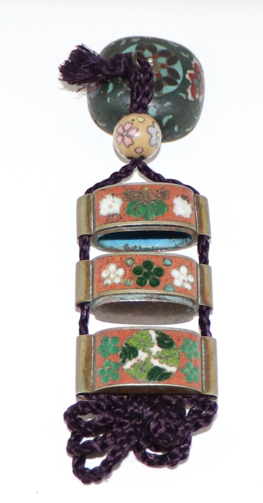 Rare Japanese Cloisonne Enamel Inro - Associated Set | eBay