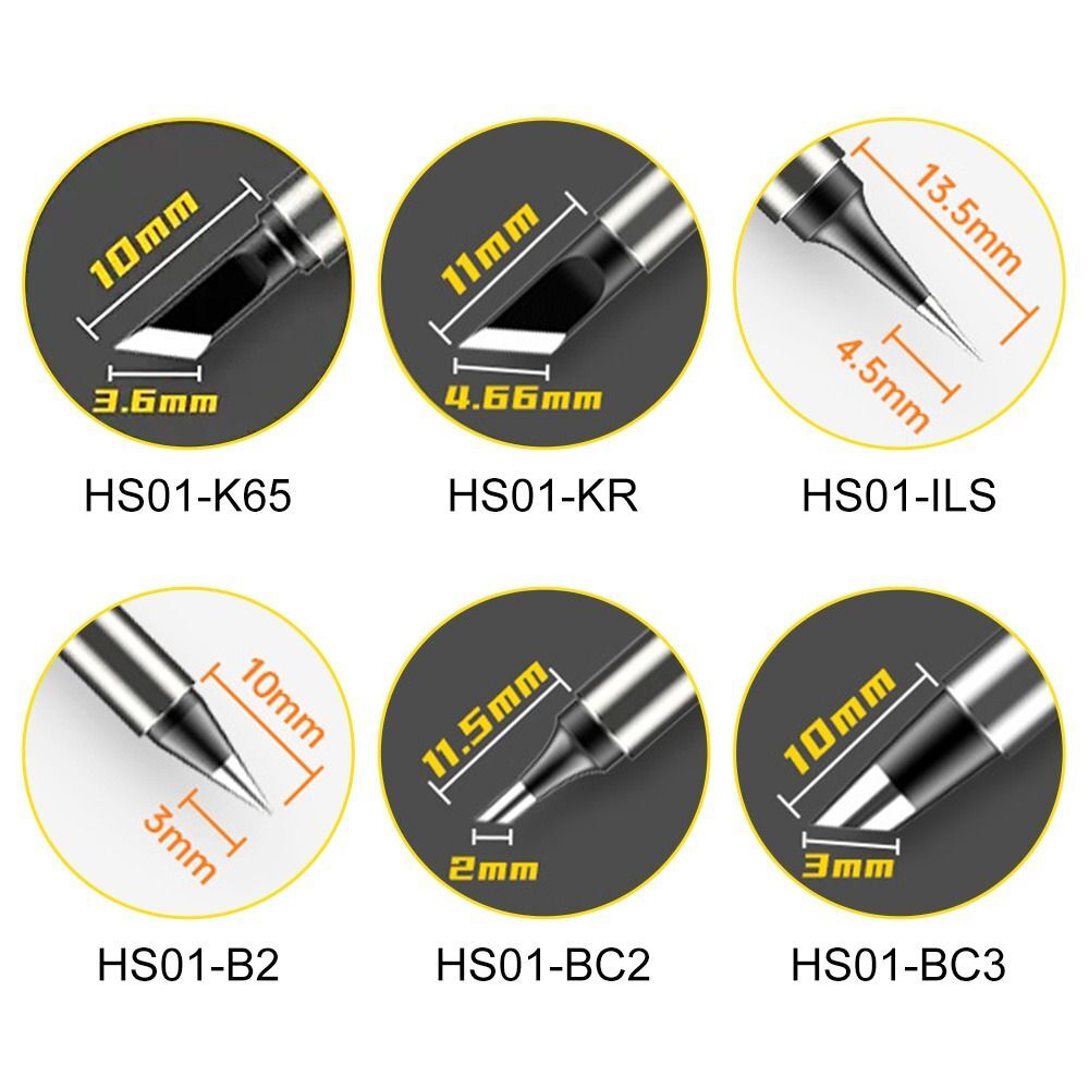 Head HS01 Solder Bits HS01-BC2 B2 ILS KR K65 BC3 Soldering Iron Tip For ...