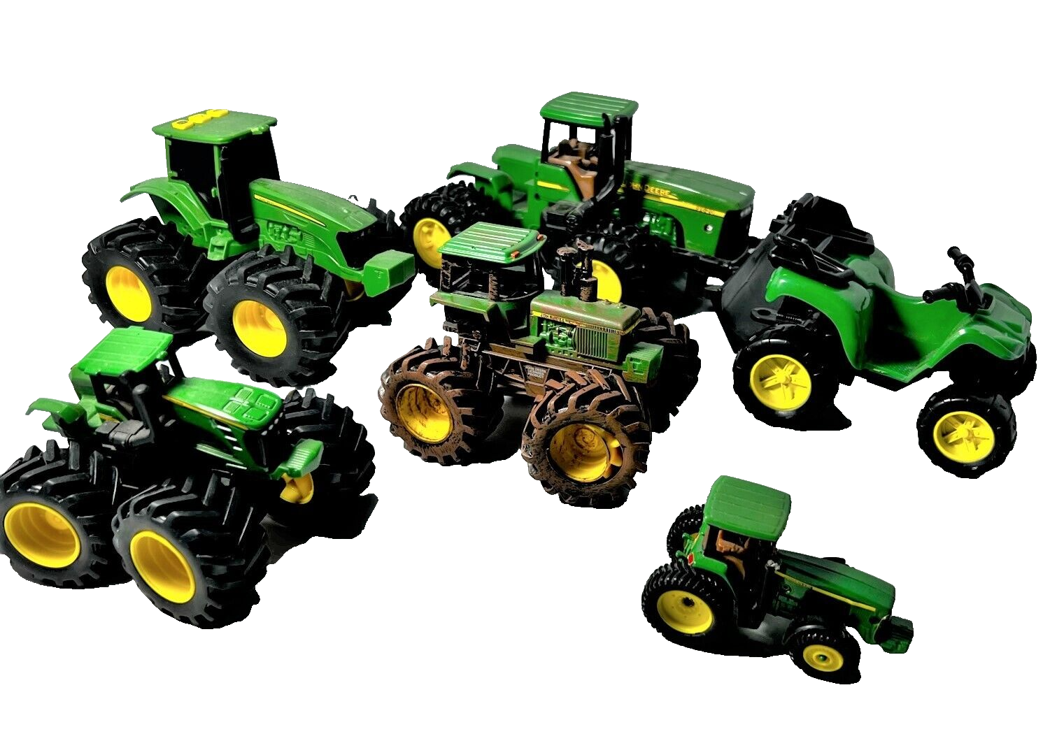 6 Plastic toy tractors, John Deer and ERTL models | eBay