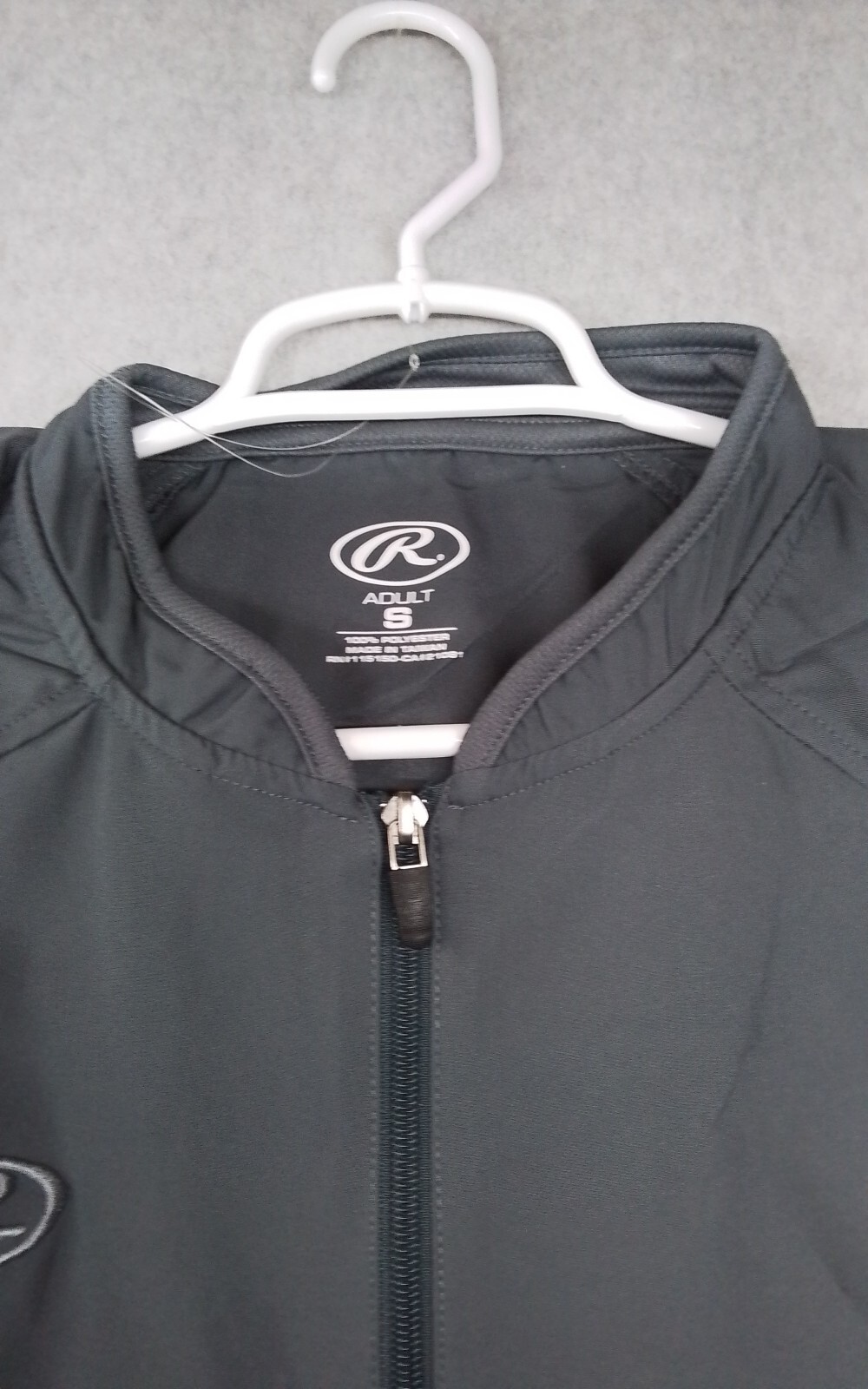 New With Tag Gray Rawlings Baseball Warmup Pullover Short Sleeve Jacket ...