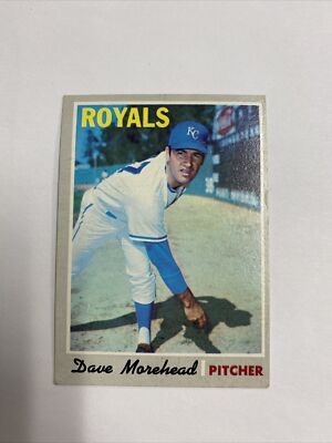 1970 Topps Baseball Dave Morehead Kansas City Royals Card #495 | eBay