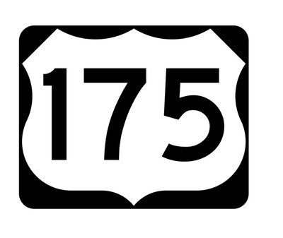 US Route 175 Sticker R2126 Highway Sign Road Sign | eBay