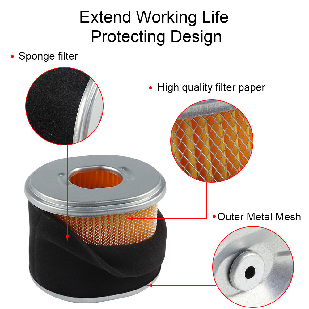 Honda Gx390 6-Pack Air Filters For Honda GX340 & GX390 Engines (11HP ...