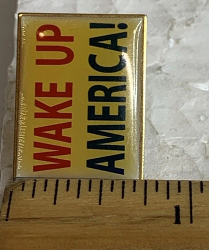 Wake Up America! Buy American Patriot Patriotic Vintage Lapel Pin | eBay