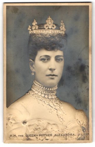 Relief-AK H. M. The Queen-Mother Alexandra of England | eBay