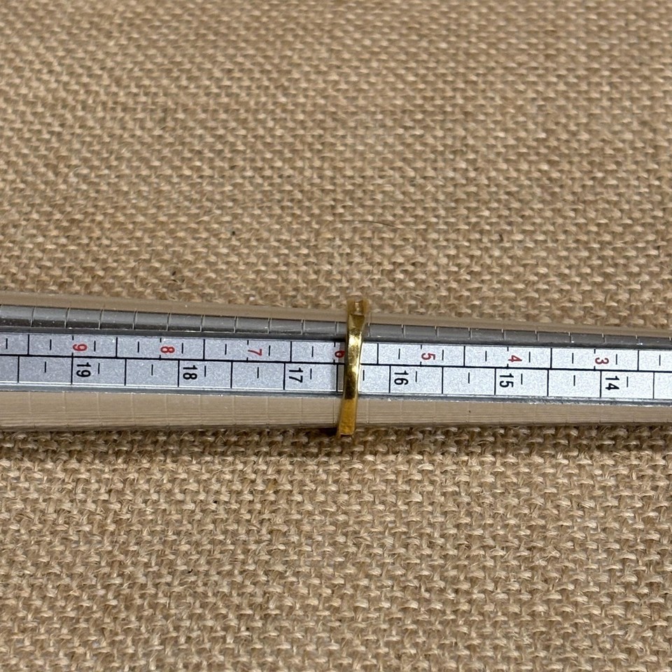 VTG HBE Lind 14K Garnet Rhinestone Ring Size 6 Red Oval Split Shank ...