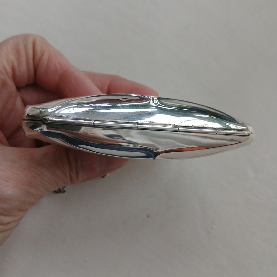 Antique Edwardian Silver Purse With Finger Ring Hallmarked Chester 1913 ...
