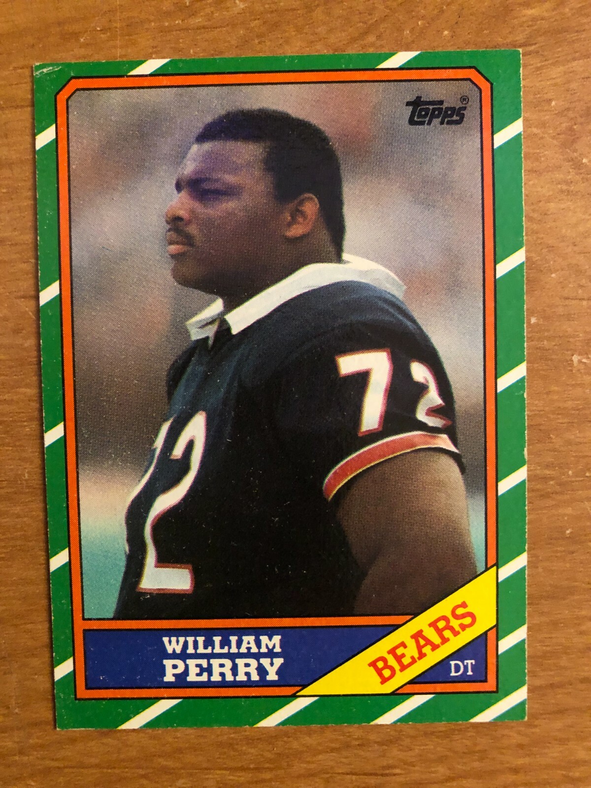 1986 Topps William The Refrigerator Perry RC Chicago Bears Clemson ...