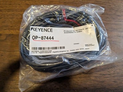 Keyence OP-87444 Sensor Power Cable M8 Panel Monitor 5M 4-Pin OP87444 ...