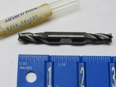 AMAMCO 5/16" 4-FL CENTER CUTTING SOLID CARBIDE DOUBLE END END MILL | eBay