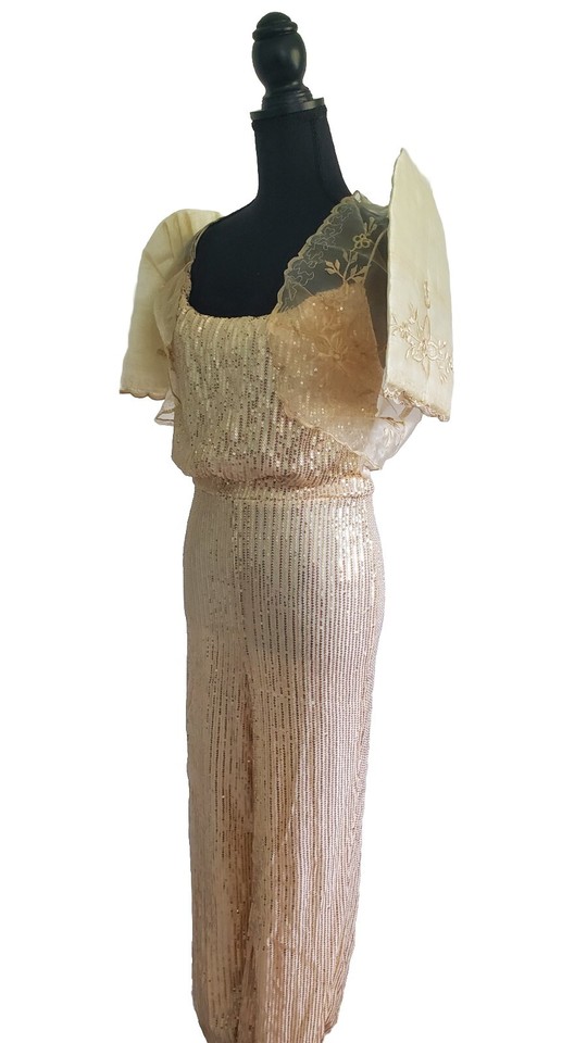 Filipiniana Bolero with Embroided Design (BEIGE) | eBay