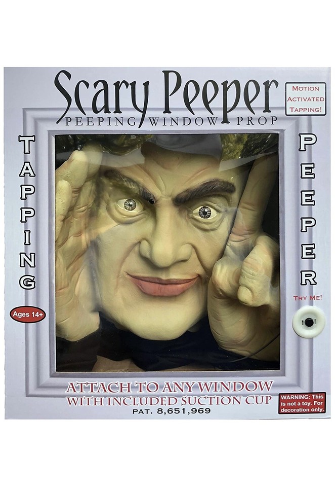 Halloween decoration animated Scary Tapping Peeping Window Prop (a) | eBay