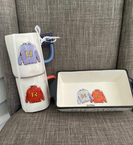 Rae Dunn Harry Potter and Ron Sweater Best Mates Mugs and Baking Dish ...