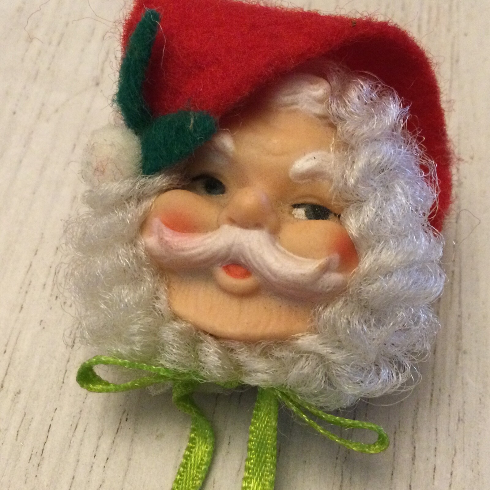 Vintage Estate Mid Century Modern Santa Face with Bells Brooch | eBay