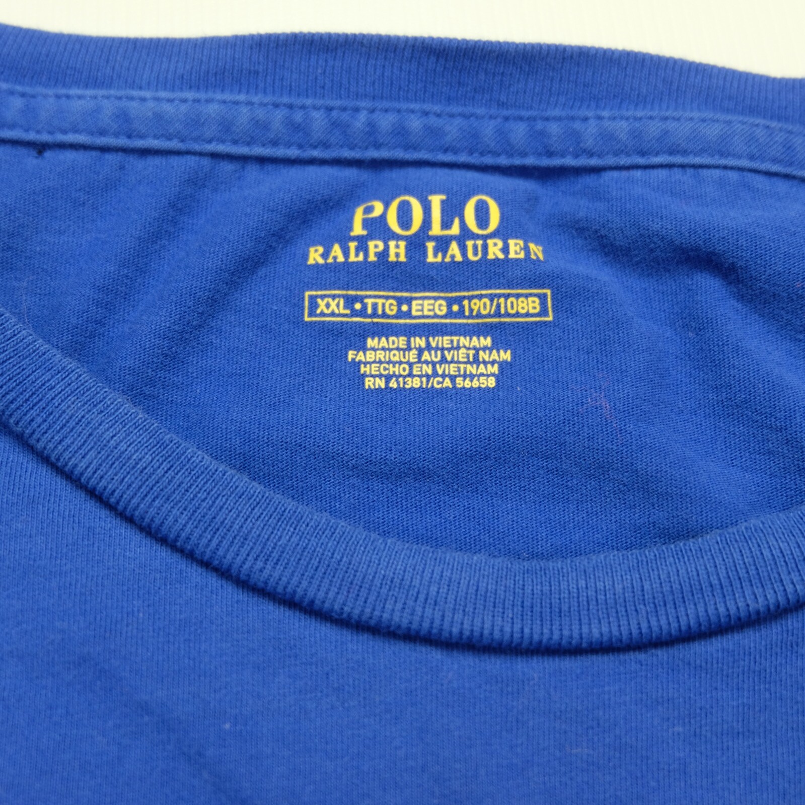 Rare VTG POLO RALPH LAUREN Jockey Bear Spell Out T Sh… - Gem