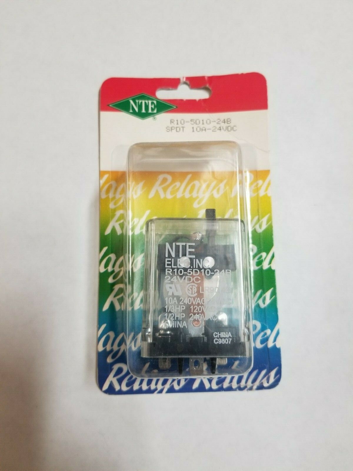 NTE R10-5D10-12B SPDT, 12 Volt DC Coil 10 Amp General Purpose Relay w ...