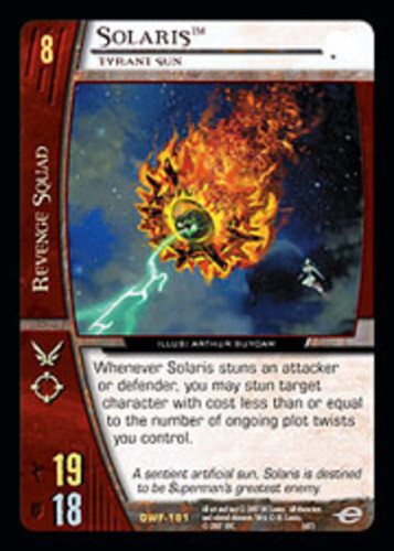 VS System: Solaris, Tyrant Sun [Played] DC Worlds Finest TCG CCG ...