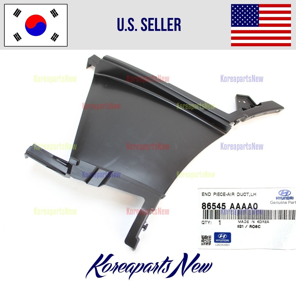 FRONT Bumper Air Duct Curtain Left DRIVER Side ⭐OEM⭐ Hyundai Elantra ...