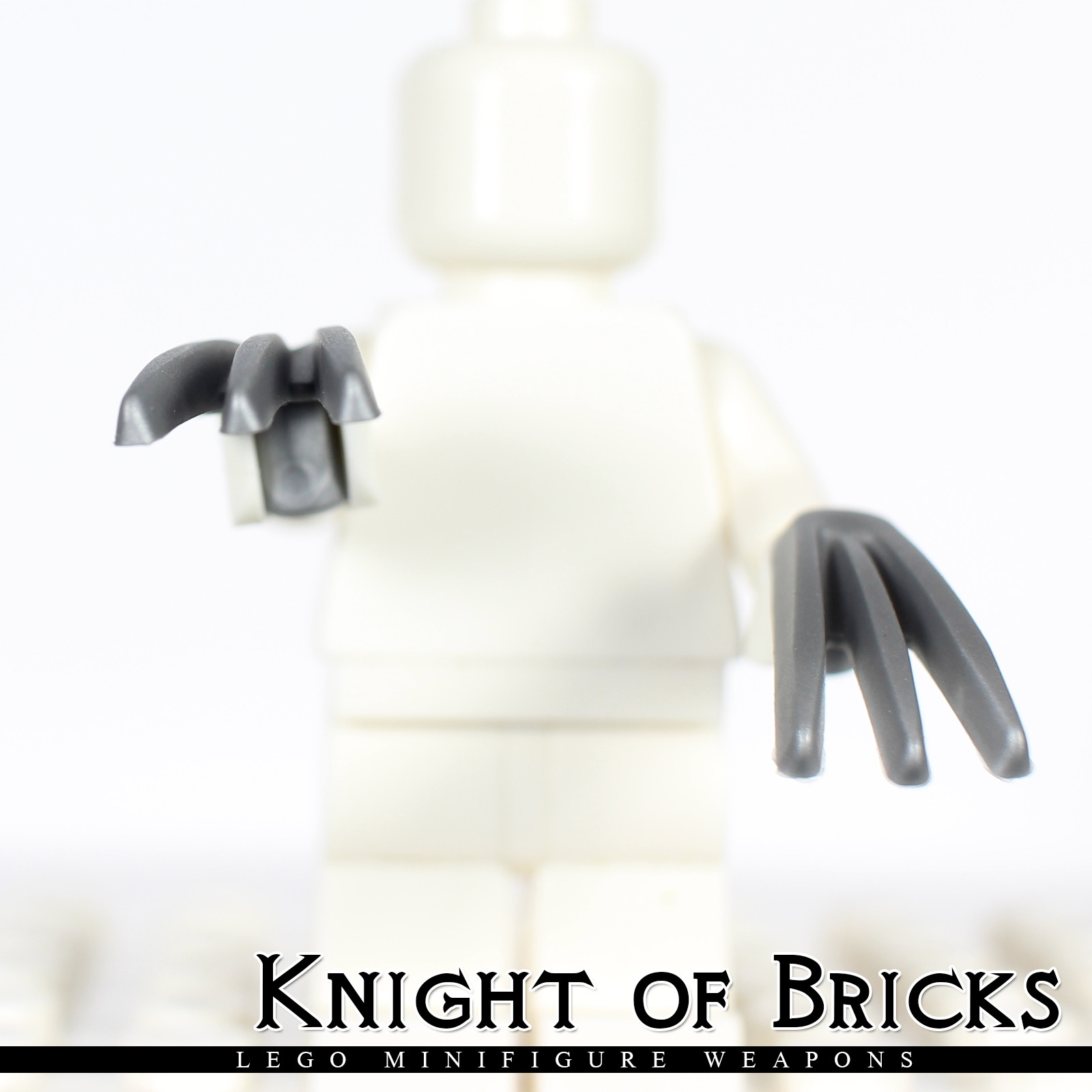 LEGO Minifigure FLAT SILVER Dual Weapon Spread Bladed Claw Wolverine | eBay