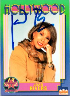 Joan Rivers signed trading card (Comedian) 1991 Hollywood Walk of Fame ...