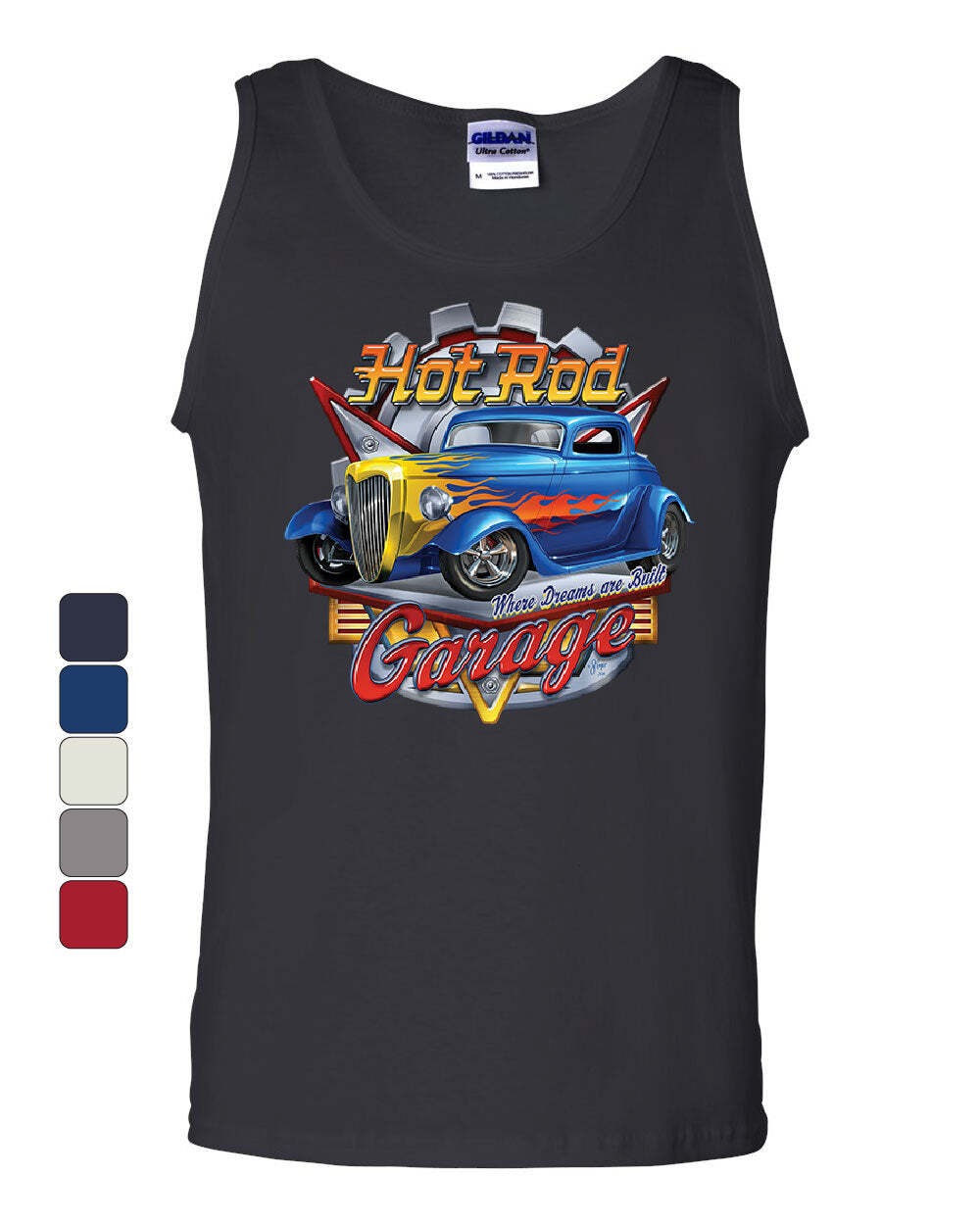 Hot Rod Garage Tank Top Where Dreams are Built US Classic Rebuild ...