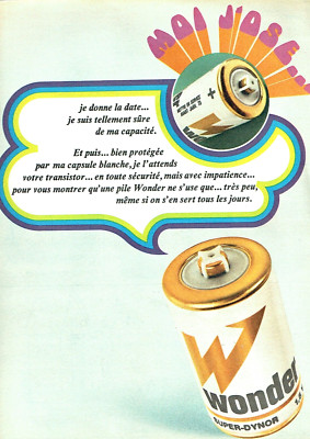 publicité Advertising 0523 1971 Wonder pile Super-Dynor moi j'ose | eBay