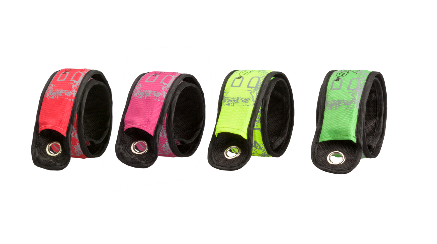 LED Klackband, Reflektorband, Schnappband, Klettarmband reflektierend ...