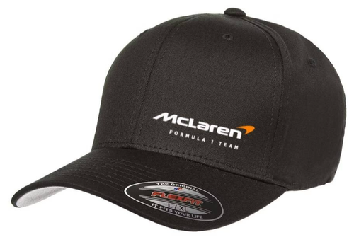 McLaren Formula 1 Team Racing Cap 5001 Flexfit Black Baseball Hat S/M ...