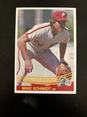 1984 Donruss Baseball Mike Schmidt #183 Philadelphia Phillies HOF | eBay
