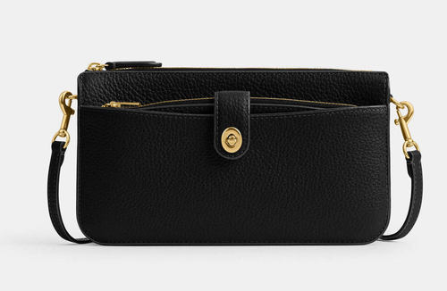 COACH Bella Pop-Up Messenger Pouch Crossbody Clutch Wallet ~NWT~ Black ...