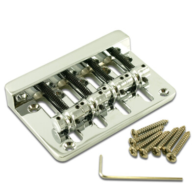 WD Solid Brass 4 String Bass Bridge *String thru bridge Top mount like ...
