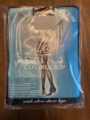 Silkies Ultra Control Top Medium Size Dark Beige Color | eBay