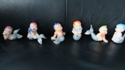 Rare Set of 6 Galoob Toys Merbabies Magic Diaper Babies Seahorse Crab ...