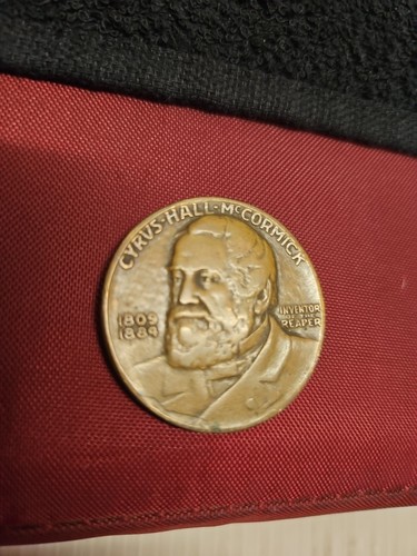 Cyrus McCormick International Harvester Centennial Commemorative Coin ...